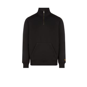 Carhartt Work in Progress Sweatshirt mit durchgehendem Reißverschluss in Schwarz