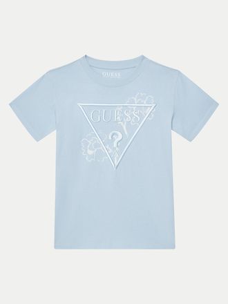 Guess T-Shirt L5GI09 K8HM4 Himmelblau Regular Fit