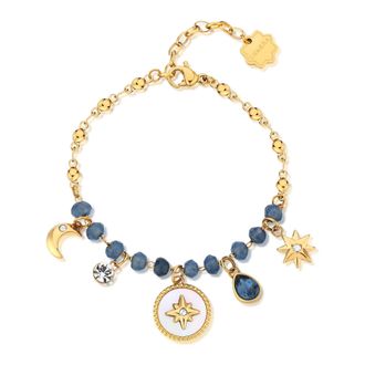 Brosway Armband Frau aus Edelstahl mit Symbolen Stern, Armband Frau Kollektion CHAKRA - BHKB136