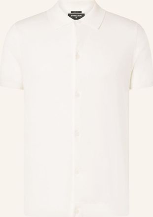 Strellson Strickhemd Robas Regular Fit weiss