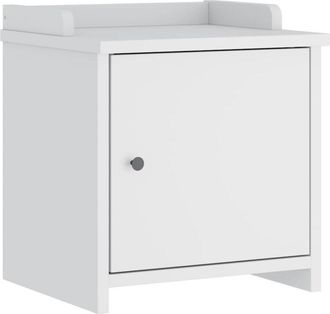 vidaXL Flurbank SANDNES Weiß 45x40x50 cm Massivholz Kiefer vidaXL