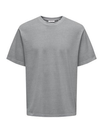 Only & Sons Herren Onsdistress RLX Ss Tee Noos, Ultimate Grey, M EU