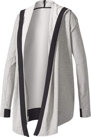 adidas Damen Sweatshirt Wrap Me Up, Grey/Brgrin, XS, BR9793