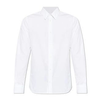 Ami Homme, Chemises, Blanc, Taille: XL Chemise Tailleur en Popeline de Coton