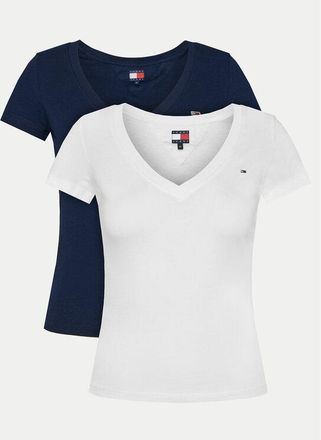 Tommy Jeans T-Shirt-Set DW0DW21367 Bunt Slim Fit
