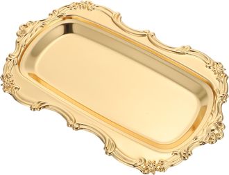 BESTONZON Metall Kuchenteller Aus Eisen Multifunktionales Dessert Serviertablett Für Vorspeisen Europäisches Design Platzsparend Für Zuhause Und Gastronomie