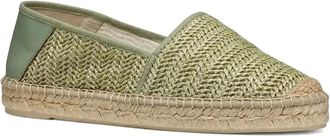 Geox Lampedusa Espadrilles mit Fischgrätenmuster - Grün