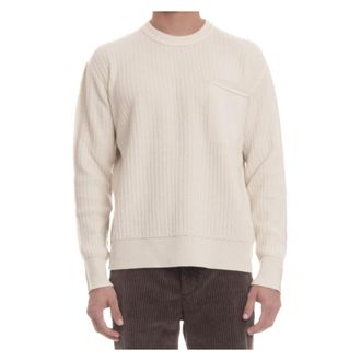 Roberto Collina Gerippter Pullover Elfenbein Front Stitching - - Knitwear - Herren - Beige - M
