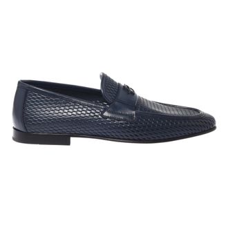 Baldinini Perforated Leather Loafer - - Shoes - Herren - Blau - 43 EU