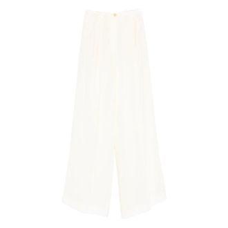 Forte_Forte Weite Hosen - - Trousers - Damen - Beige - 3XS
