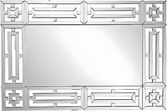 Vente-Unique Miroir Mural en INOX - L. 120 x H. 80 cm- LOAYE