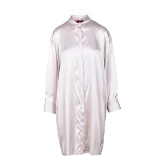 Wild Cashmere Femme, Robes, Beige, Taille: 36 FR Chemise en Mélange de Soie