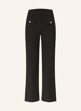 Cambio Cambio Strickhose Aus Boucl&eacute; schwarz