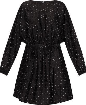 Dreimaster Dreimaster Kleid Damen Schwarz Gepunktet
