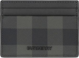 Burberry Kariertes Kartenetui - Grau
