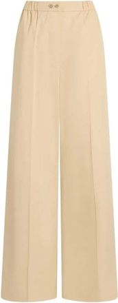 Patou Femme, Pantalons, Beige, Taille: 40 FR Pantalon &agrave; Taille &Eacute;lastiqu&eacute;e
