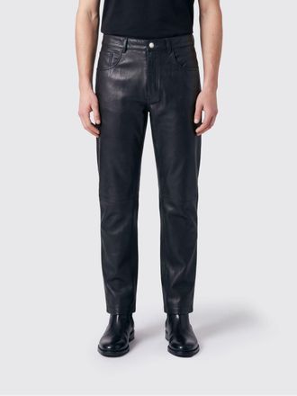 Haikure Pantalon Achilles slim 5 poches en coton enduit