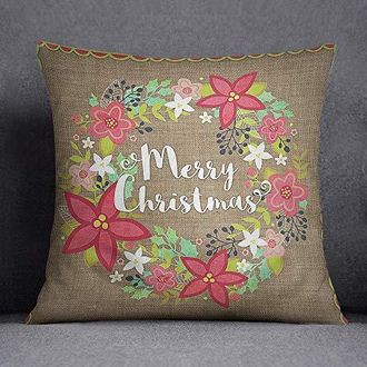 Bonamaison Le Jardin du Lin Kissenhüllen, Cotton, Mehrfarbig, 45x45