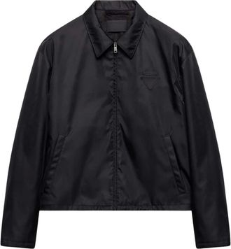 Prada Schwarzer Gesteppter Mantel - - Jackets - Herren - Schwarzk - XL