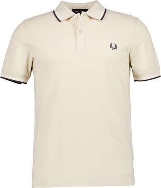 Fred Perry Herren Polo-Shirt wei&szlig;