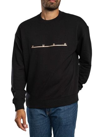 HUGO BOSS Datrisweat Sweatshirt, Schwarz