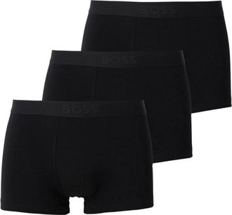 HUGO BOSS Homme, Sous-v&ecirc;tements, Noir, Taille: M Lot de trois boxers briefs &agrave; ceinture logo