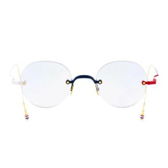 Thom Browne Round Rimless - Femme - Accessoires - Rouge - Taille: ONE Size