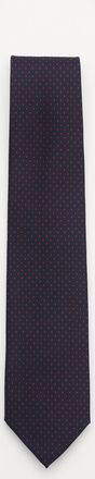 Bigi Cravatte Milano Herren - Seidenkrawatte Nilo navy/rot gepunktet