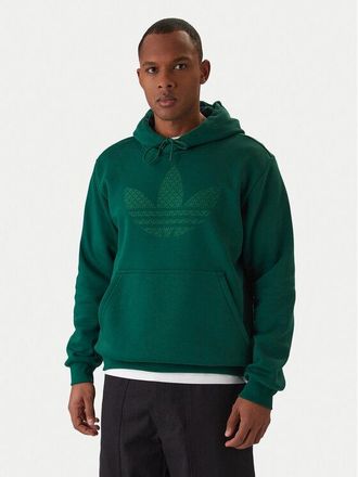 adidas Sweatshirt Monogram Infill KD0403 Gr&uuml;n Regular Fit