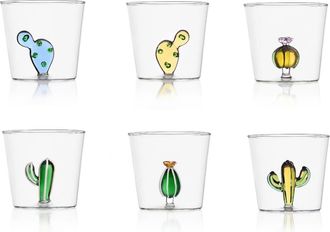 Ichendorf Ichendorf Desert Plants Bicchiere Tumbler 35 Cl Set 6 Pz Colori Assortiti