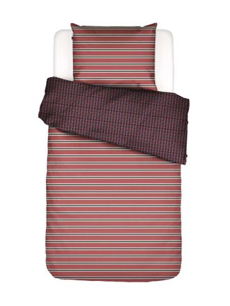 Essenza Mako-Satin Bettw&auml;sche Meg Dusty Rose 1 Bettbezug 155 x 220 cm + 1 Kissenbezug 80 x 80 cm