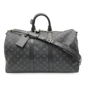 Louis Vuitton Pre-owned Keepall Bandouliere Monogram Eclipse Boston Bag - - Pre-owned - Damen - Schwarzk - ONE SIZE