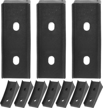 Aboofan 20 St&uuml;ck 20 St&uuml;ck Gebogene rutschfeste Gummif&uuml;&szlig;e f&uuml;r B&uuml;rost&uuml;hle M&ouml;bel Bodenschoner f&uuml;r Teppich und Parkett Sto&szlig;d&auml;mpfend Universell f&uuml;r Stuhl und Tisch