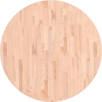 vidaXL Dessus de table &Oslash;90x1,5 cm rond bois massif de h&ecirc;tre Vidaxl