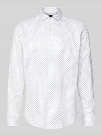 HUGO BOSS Regular Fit Businesshemd aus Baumwolle mit Kentkragen Modell JOE