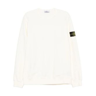 Stone Island Wei&szlig;e Herrenpullover - - Sweatshirts & Hoodies - Herren - Wei&szlig; - L