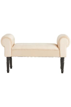 Xora Hockerbank, Schwarz, Beige, Holz, Textil, Kiefer, massiv, 100x54x30 cm, Stoffauswahl, Esszimmer, Bänke, Sitzbänke