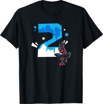 MARVEL Spider-Man Miles Morales 2nd Birthday 2 Years Old T-Shirt