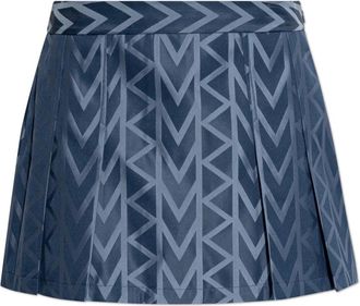 Michael Kors Femme, Jupes, Bleu, Taille: 40 FR Mk2000 Logo Pleated Mini Skirt