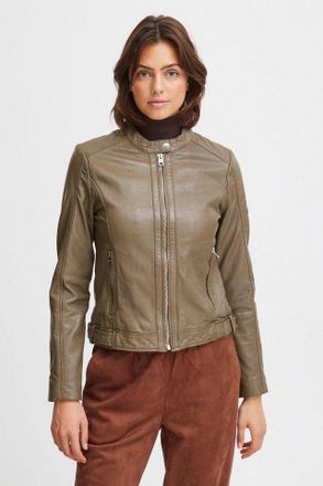 Oxmo Lederjacke OXDenise Modische Echtlederjacke