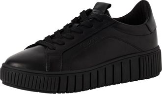 Tamaris Damen Schn&uuml;rer Leder schwarz 39