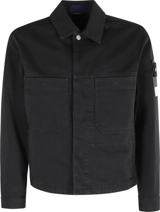 Stone Island Homme, Vestes, Noir, Taille: L Chemise denim