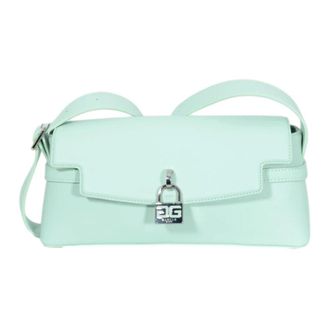 Ga&euml;lle Paris Mint Schultertasche mit Logoschloss - - Bags - Damen - Gr&uuml;n - ONE SIZE