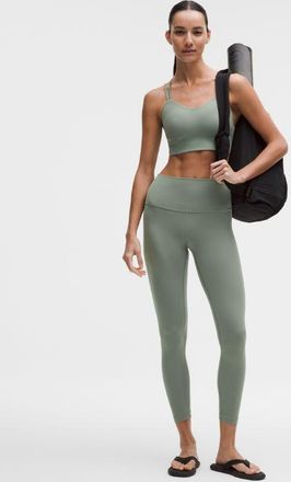 lululemon Align Leggings HB f&uuml;r Frauen - 63 cm - Gr&ouml;&szlig;e 10 in Willow Leaf