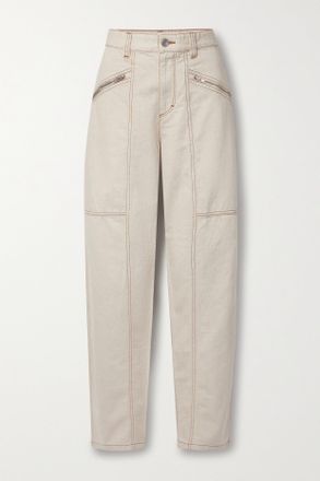Isabel Marant Jean Large Taille Haute Fanny - &Eacute;cru