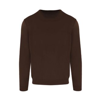 Malo Homme, Pulls, Brun, Taille: M Pull en laine et cachemire marron &agrave; col roul&eacute;