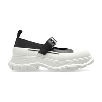 Alexander McQueen Buckled Strap Platform Mary Jane Schuhe - - Shoes - Damen - Schwarzk - 39 EU