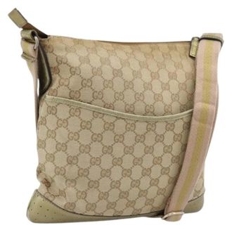 Gucci Sac bandouli&egrave;re en toile GG Pre-owned - Femme - Pre-owned - Beige - Taille: ONE Size