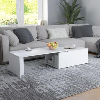 vidaXL Couchtisch Wei&szlig; 150x50x35 cm Holzwerkstoff - Vidaxl