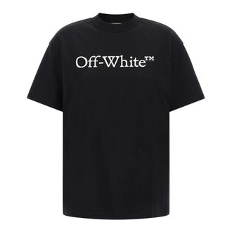 Off-white Gro&szlig;es Logo Buchliebhaber T-Shirt - - Tops - Damen - Schwarzk - M
